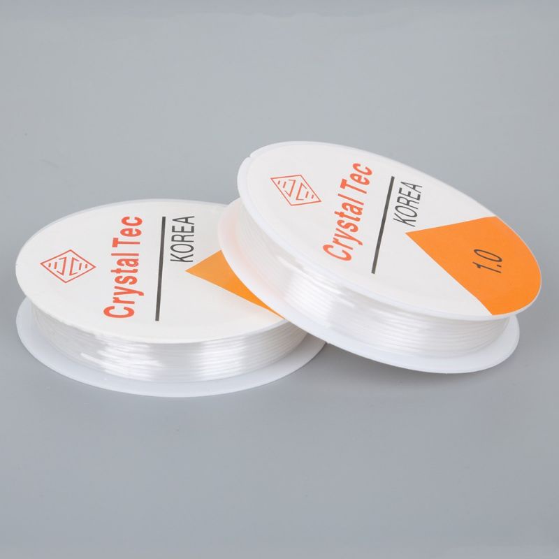 (Ready Stock) 0.5mm-1mm Tali Elastik Keychain String Cord Elastic Clear ...