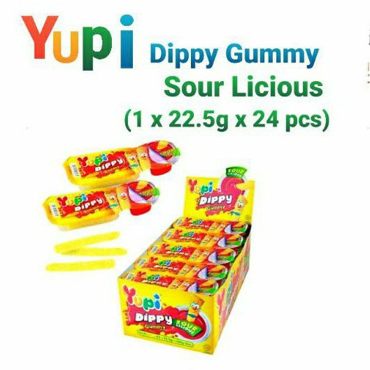 YUPI DIPPY GUMMY SOUR LICIOUS (22.5g x 24PCS ) | Shopee Malaysia