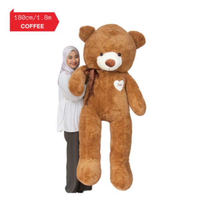 Teddy Bear Besar /love Bear Design 180 cm/1.8m | Shopee Malaysia