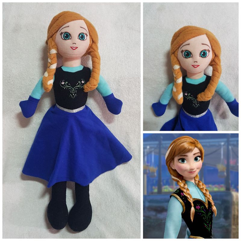 Authentic 19 inch Disney Frozen Princess Anna Plush Soft Toy | Shopee ...