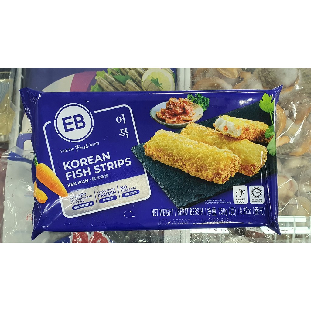 EB Premium Korean Fish Strips 5pc. 250g Frozen Fried Fish Strip Halal ...