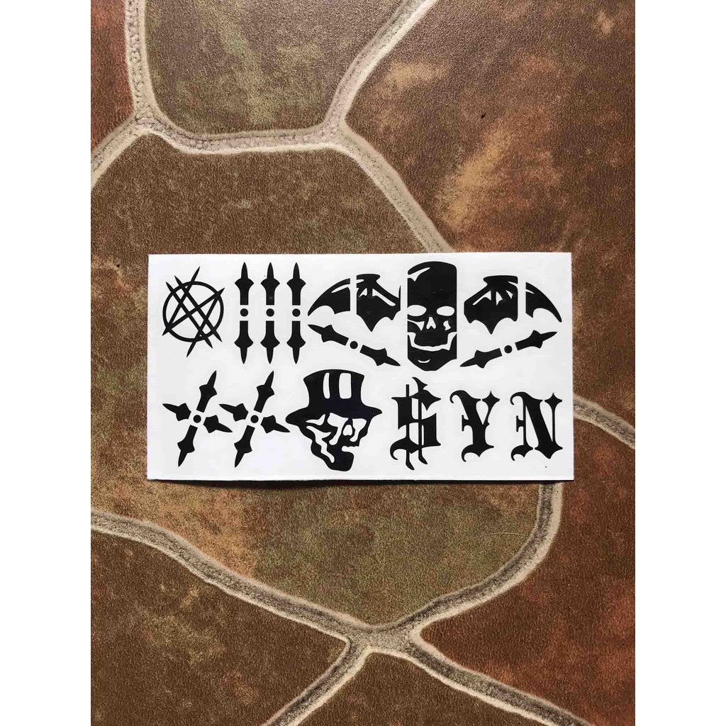 Schecter Synyster Gates Guitar Inlay Sticker Custom A7x Avenged ...