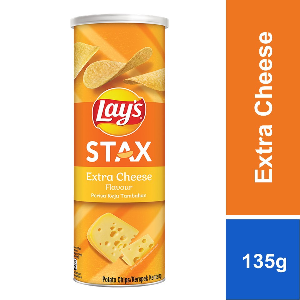 Lay's MY Stax Extra Cheese 135g | Shopee Malaysia