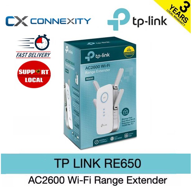 TP-LINK RE650 AC2600 Wi-Fi Range Extender | Ultra-Fast Wi-Fi | Dual ...
