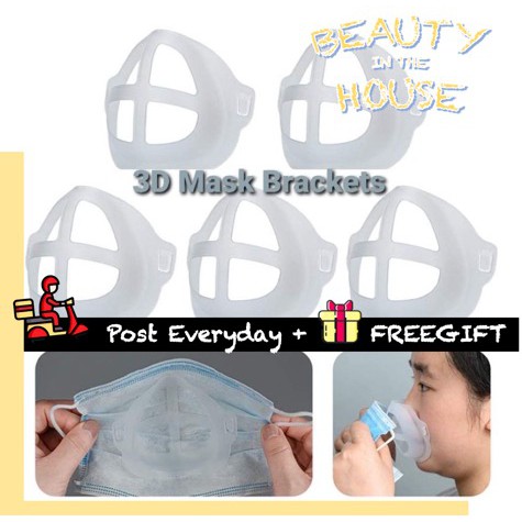 [CLEARANCE SALE] 3d mask bracket holder Face Mask Bracket Silicon Nose ...