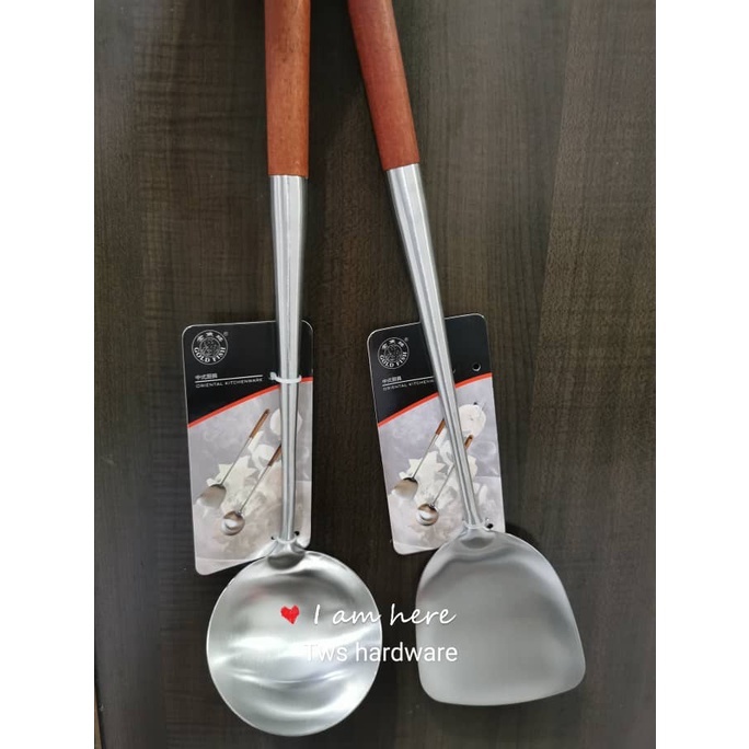 👍👍👍👍100% SUS304 Stainless Steel Ladle and Turner Senduk dan Sudip ...