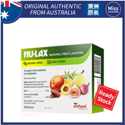 Nu-lax Natural Fruit Laxative Block 500g 50 Doses | Shopee Malaysia