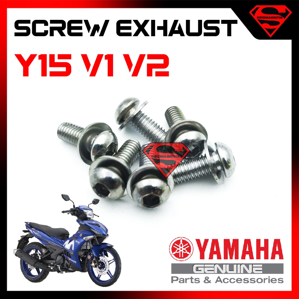 SCREW EXHAUST SKRU MUFFLER YAMAHA Y15 Y16 NVX EGO LC AVANTIZ SOLARIZ ...