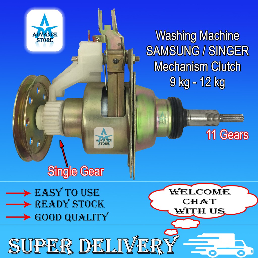 Samsung / Singer 9kg - 12kg Washing Machine 11 Gears Mechanism Clutch ...