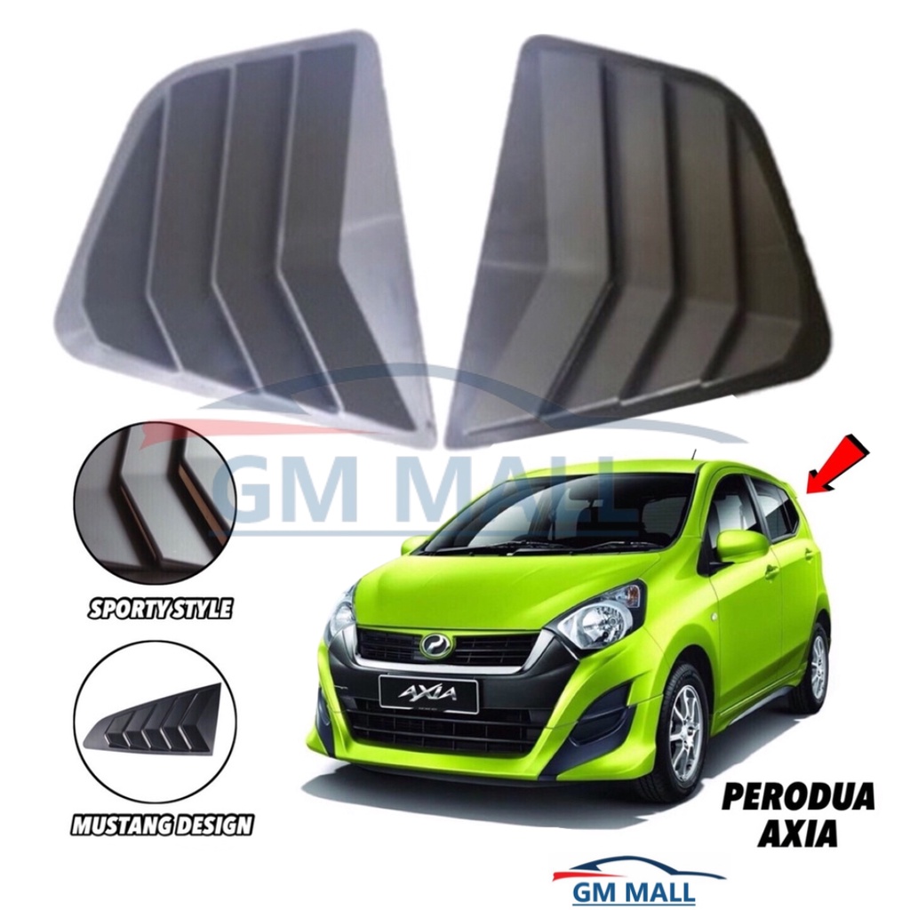 MUSTANG REAR TRIANGLE WINDOW LOUVER COVER Wira Myvi Myvi New Axia Alza ...