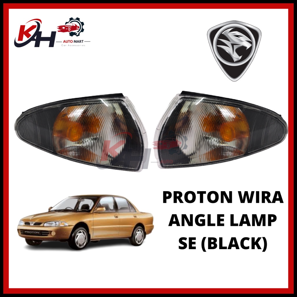PROTON WIRA ANGLE LAMP SE BLACK LAMPU SIGNAL TEPI SEGI TIGA 100% HIGH ...