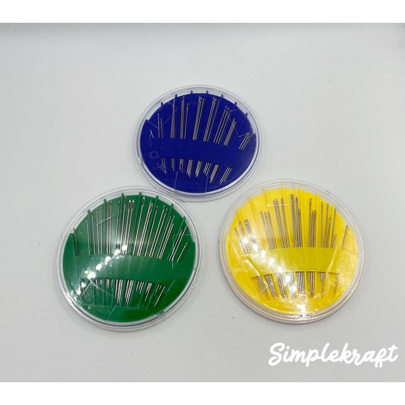 Assorted Sewing Needles with disc shape cover READY Stock 🔥🔥 | Shopee ...