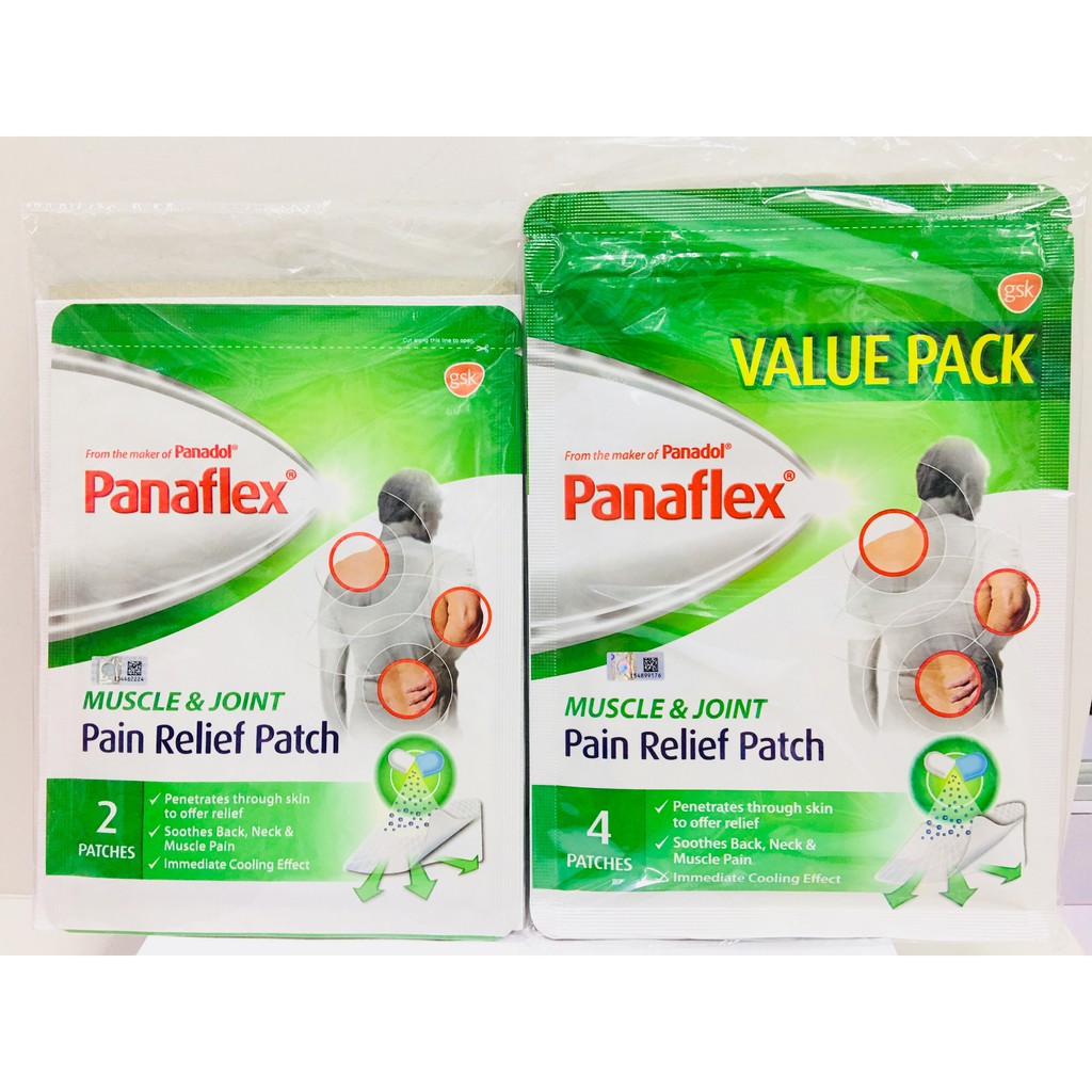 PANAFLEX MUSCLE & JOINT PAIN RELIEF PATCH 2'S/4'S EXPIRY 2026 | Shopee ...