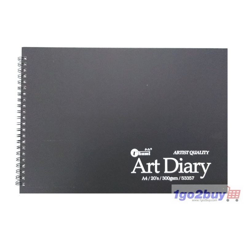 Ukami A4 Art Diary Sketch Book 20's 300Gsm ( S3357 ) | Shopee Malaysia