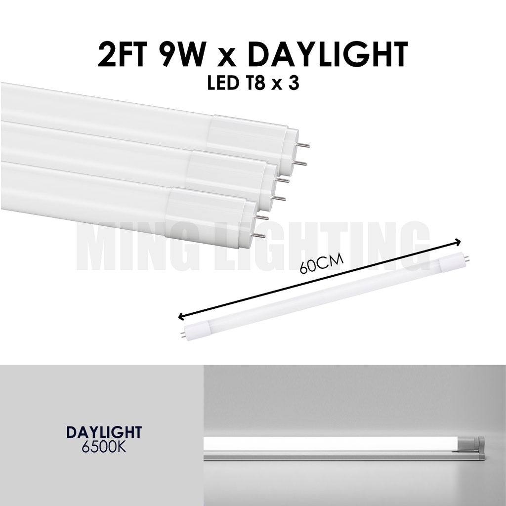 Linear Pendant Lamp Light LED Office Light T8 Casing Kalimantang 2FT 4FT Tube Ceiling Lighting ...
