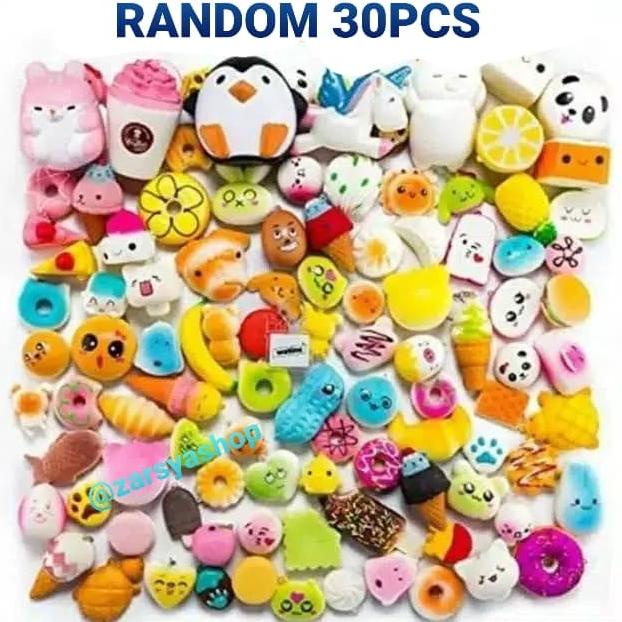 Squishy 30pcs Random (Jumbo, Medium, Small) | Shopee Malaysia