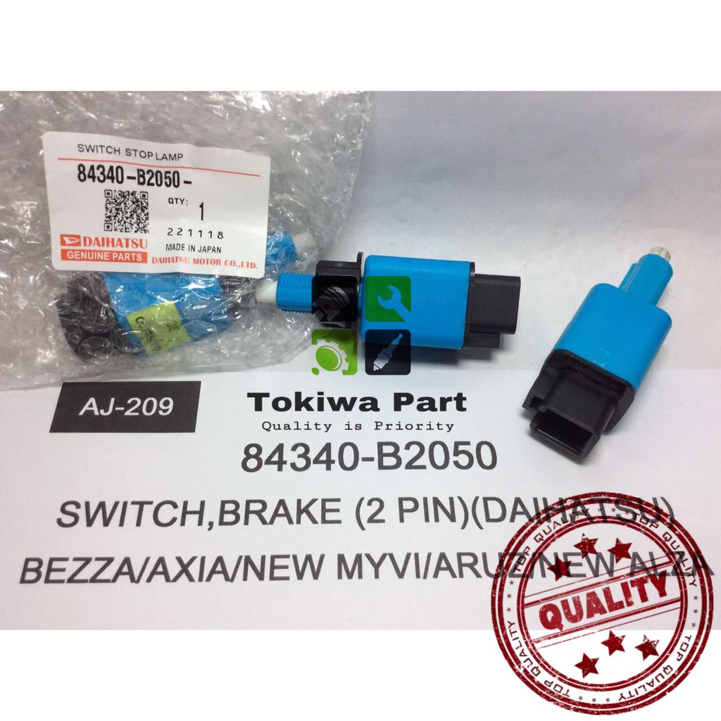 ORIGINAL Perodua Axia Bezza Myvi 18 Aruz New Alza 19 BRAKE SWITCH 2PIN ...