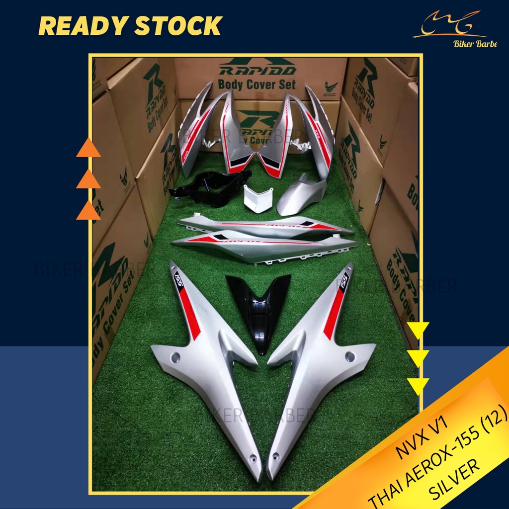 [READY STOCK] RAPIDO COVER SET NVX V1 THAILAND SILVER BODY SILVER COVER ...