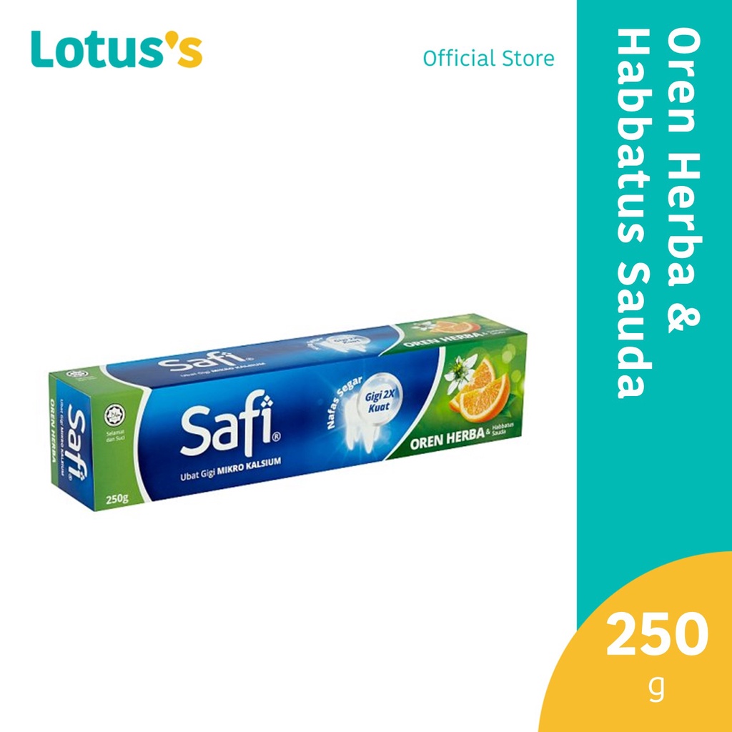 Safi Oren Herba & Habbatus Sauda Micro Calcium Toothpaste 250g | Shopee ...