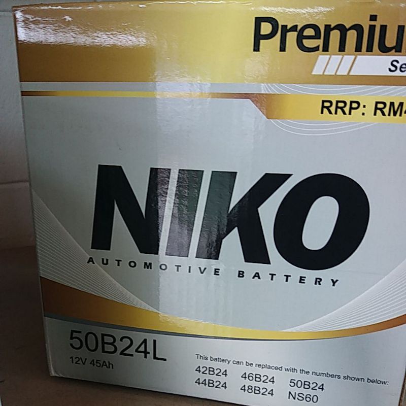 (READY STOCK) CAR BATTERY NIKO 18 MF NS60L- delivery by J&T or DHL ...