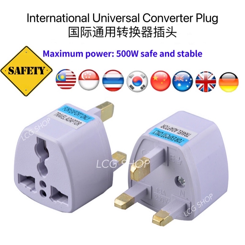 Universal Conversion Plug Travel Plug Converter, British Standard Plug ...
