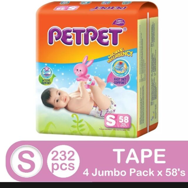 PROMOSI!! PETPET Jumbo Pack S58 (3 + 1pack) | Shopee Malaysia