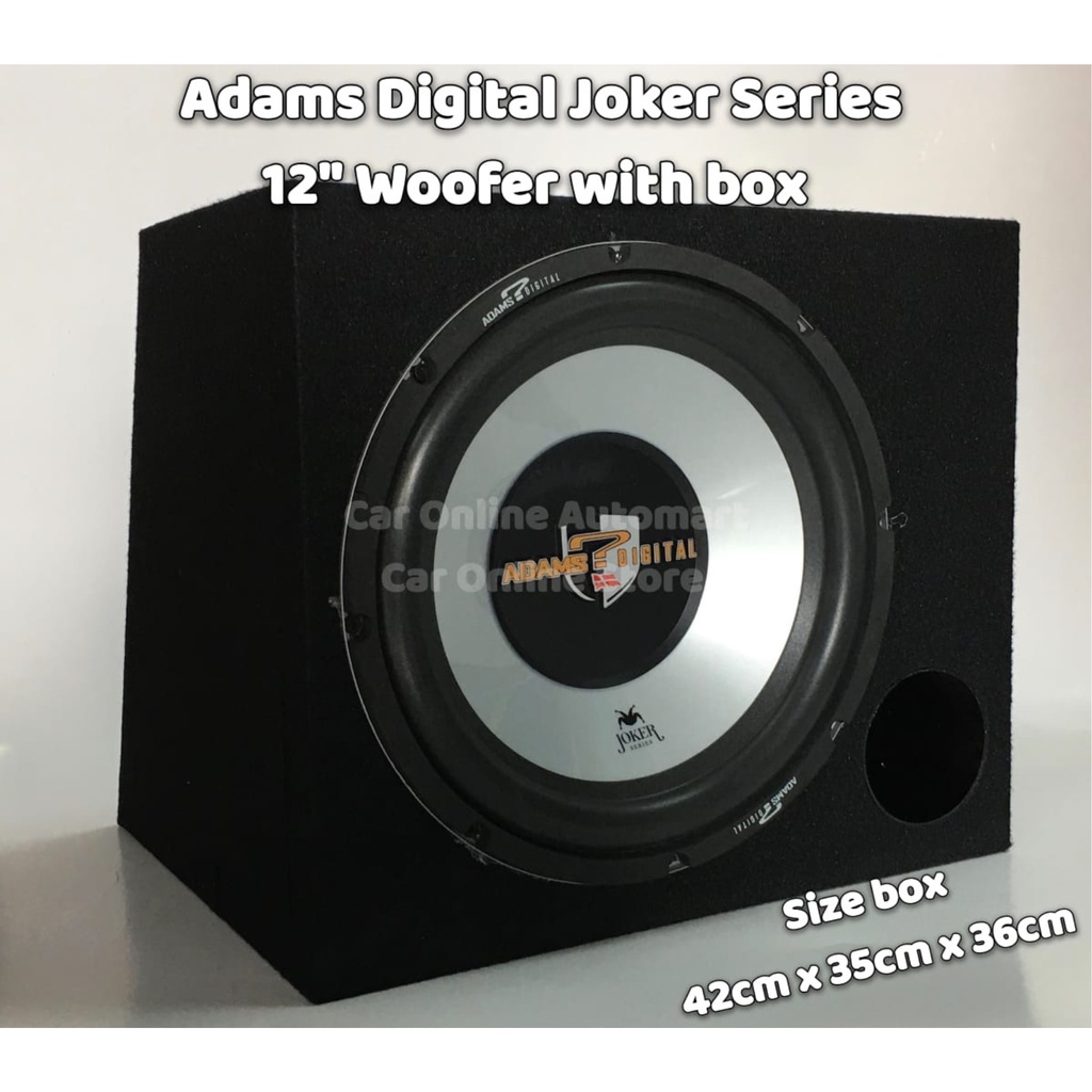 Adams Digital JKR 12 Hi-Power 12inch Polypropylene Cone Subwoofer 400w ...