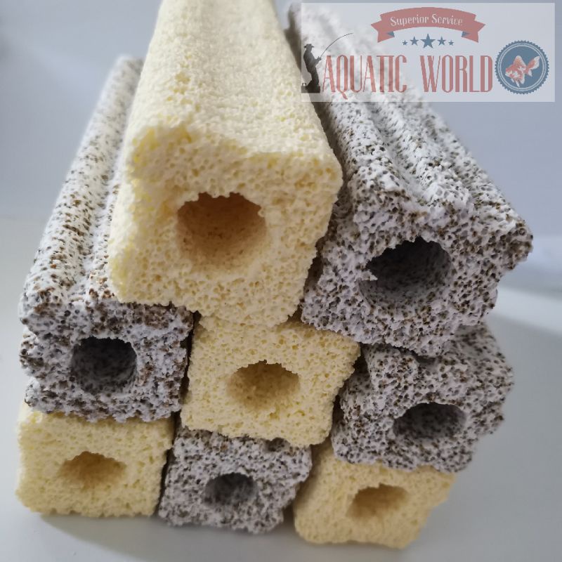 [Ready Stock]Aquarium Bio Filter Nano Pillar Bacteria House Yellow Grey ...