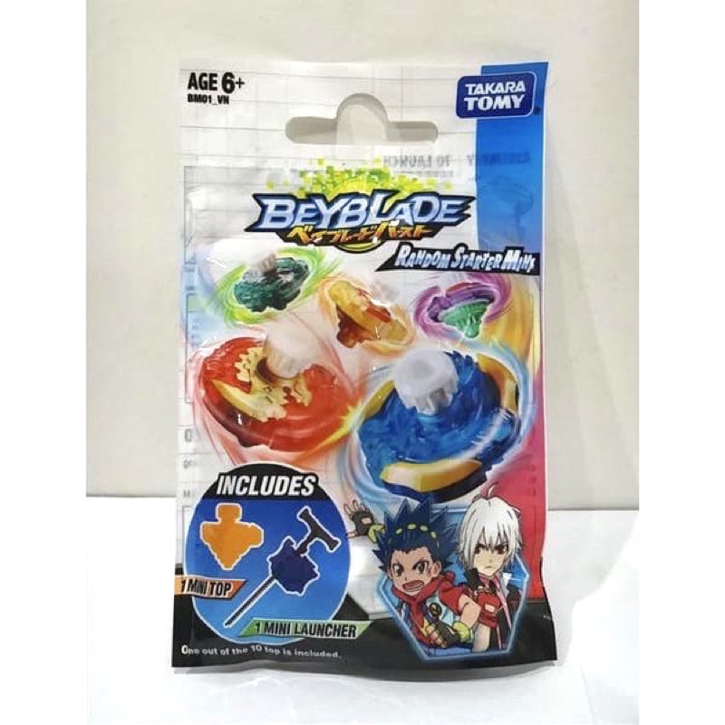 Limited Edition Takara Tomy Mini Beyblade Random Starter & Mini Stadium ...