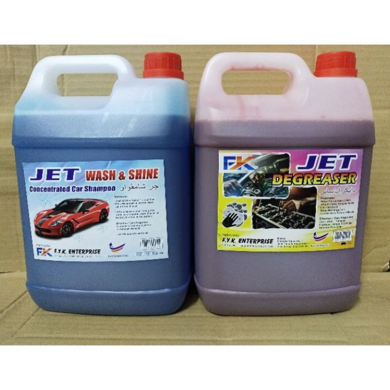 🔥READY STOCK🔥🇲🇾JET Engine Degreaser 5 Liter+JET Car Shampoo 5 Liter ...