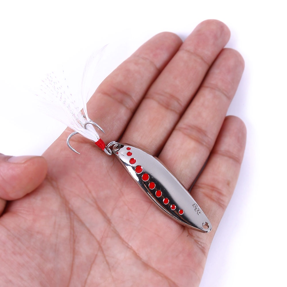 HENGJIA 2pcs Metal Vib Leech Spinners Spoon Lures 7.5g/10g/15g/20g ...