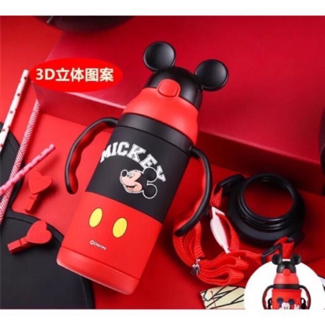 S/Steel 3D Disney Mickey/Minnie Kids Thermos Vacuum Flask Drinking ...