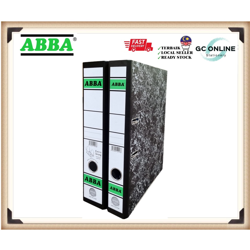 ABBA Silver 3" Arch File 404 / 2" Arch File 406 / Fail Kulit Tebal ...