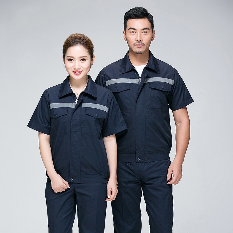 Set Top + Pants PPE Safety Work Jacket Reflector Workwear Short Sleeve ...