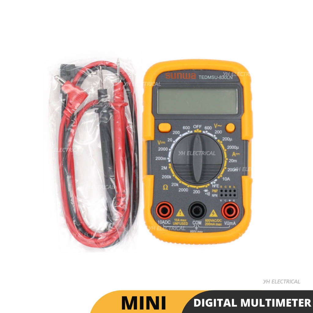 SUNWA MINI Pocket DIGITAL MULTIMETER DT-830LN | Shopee Malaysia