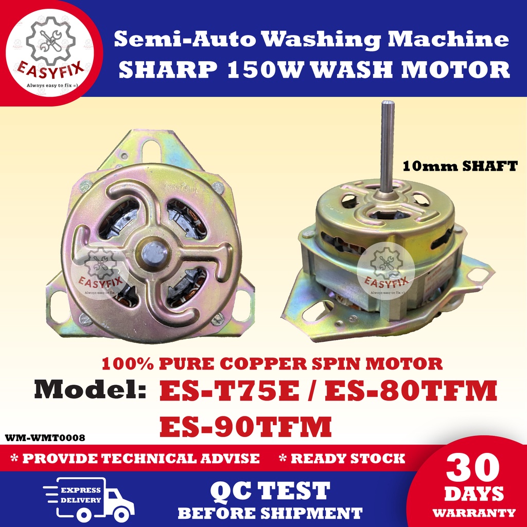 ES-T75E / ES-80TFM / ES-90TFM / ES-T95A-BM SHARP Wash Motor Semi-Auto ...