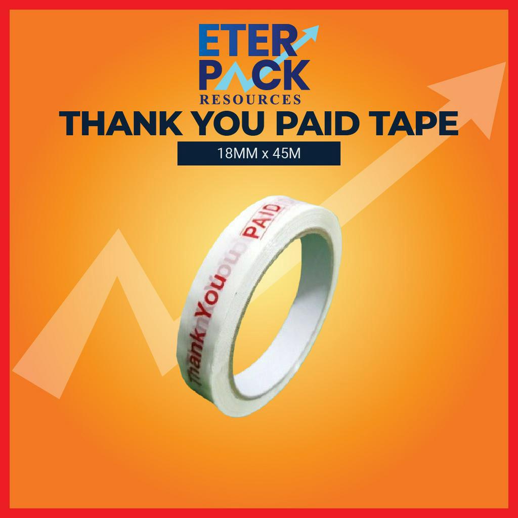 Paid Thank You Tape 18mm x 45M | Shopee Malaysia