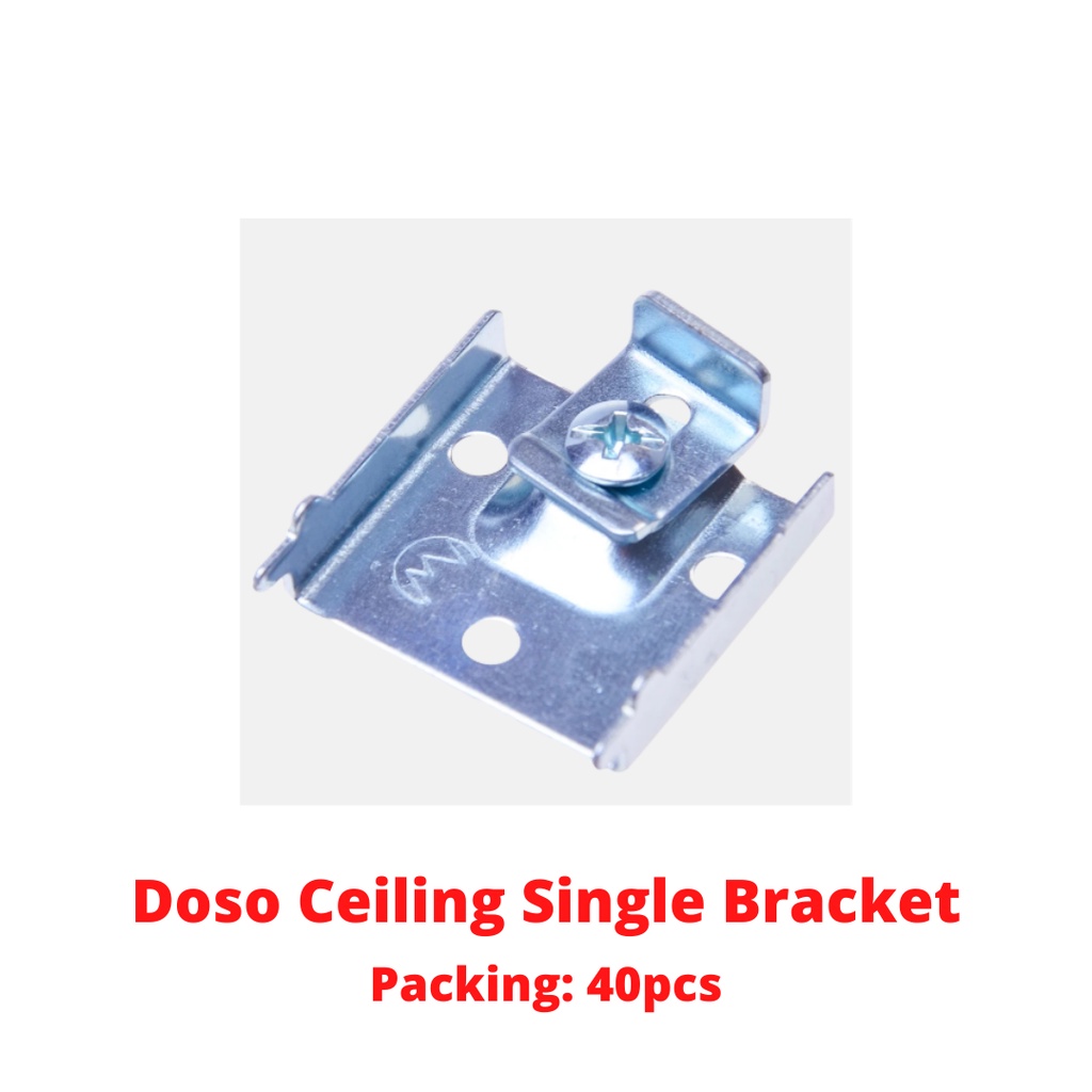 Ceiling Single Bracket SUPER DOSO Besi Langsir Rod Aksesori / Curtain ...