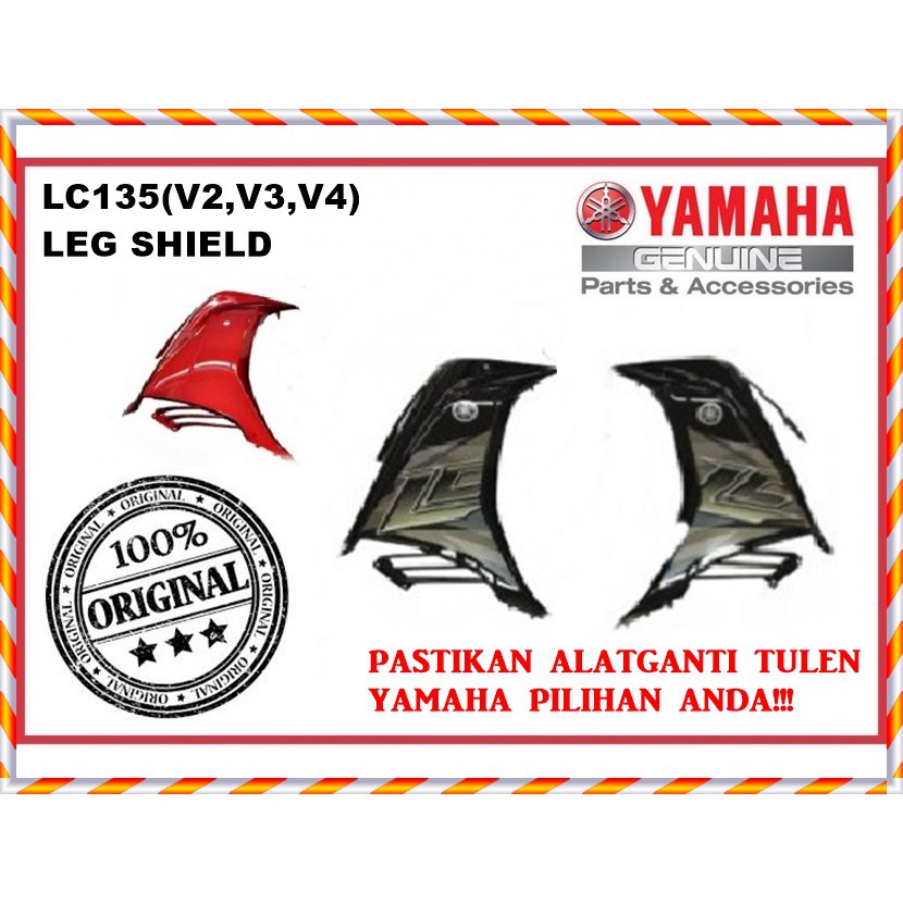 YAMAHA LC135 V2 V3 V4 V5 V6 V7 LEGSHIELD WINDSHIELD KIRI KANAN 1SET ...
