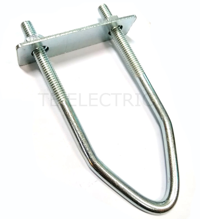 2" X 4" METAL FAN HOOK COME WITH BOLT & NUTS CEILING FAN USE HOOK KIPAS ...