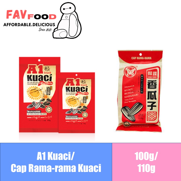 [HALAL] A1 Kuaci (100g) / Cap Rama-rama Kuaci (110g) [READY STOCK ...