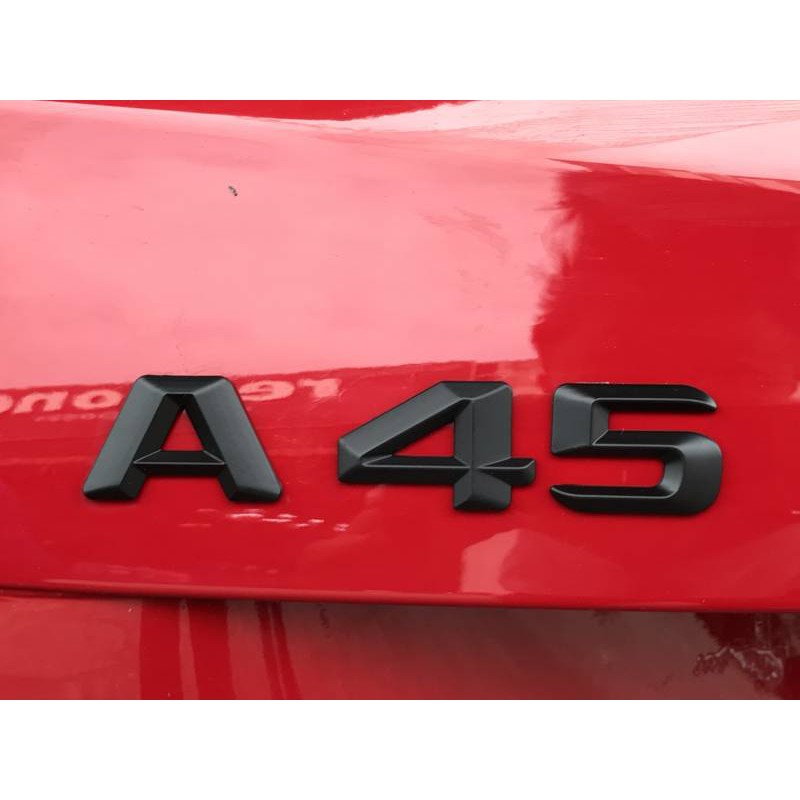 Mercedes benz A45 Emblem Logo matt black | Shopee Malaysia