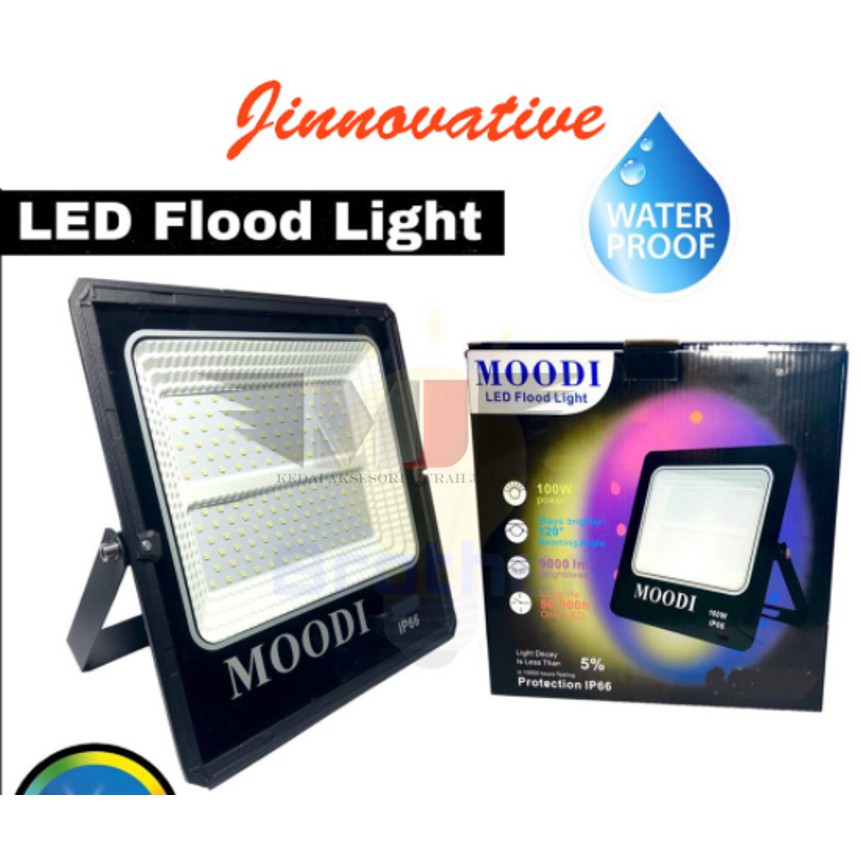 (NJ) 100% ori 50W LED SPOTLIGHT Flood Light DAYLIGHT 6500K IP66 OUTDOOR ...
