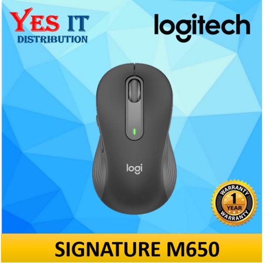 Logitech Signature M650 Wireless Bluetooth Mouse Multi-Device ...