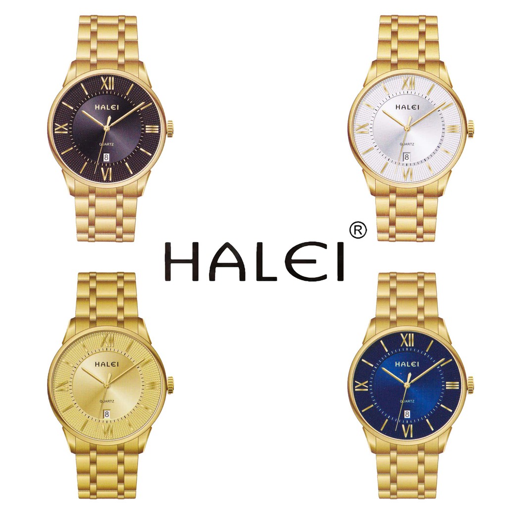 Halei Man / Lady Analogue Watch AH566 Gold | Shopee Malaysia