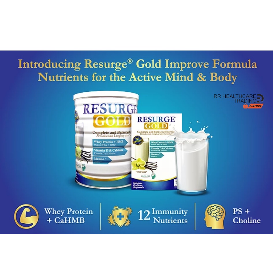 Resurge DM Vanilla / DM Coffee/ Gold Vanilla/ Multigrain 850g/ 8 ...