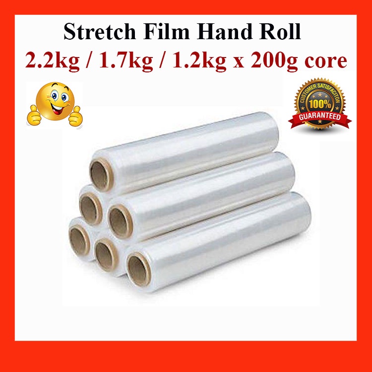 Stretch Film Transparent 500mm x 2.2kg x 200g | Shopee Malaysia