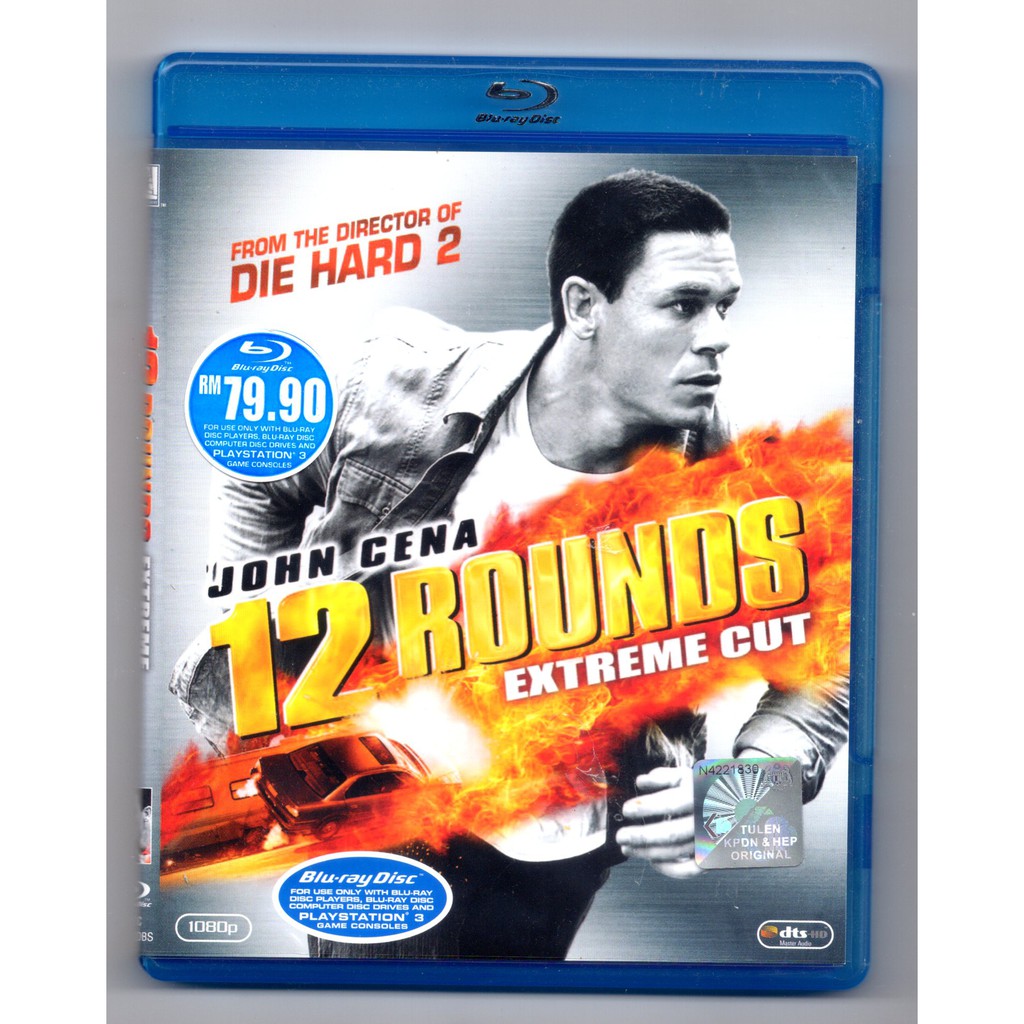 12 ROUNDS - EXTREME CUT (BLURAY ORIGINAL) | Shopee Malaysia