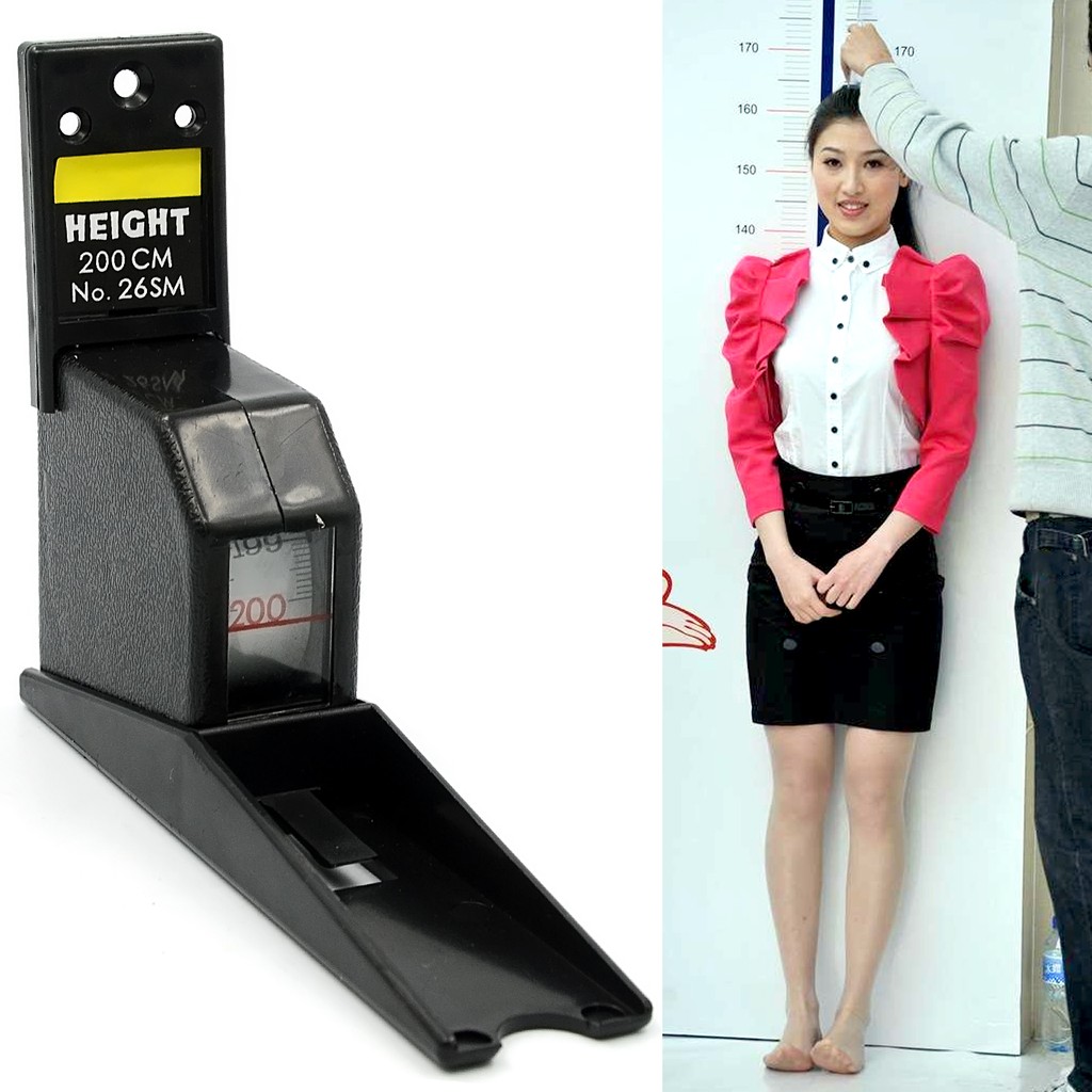 2m Kid Adult Roll Ruler Wall Mounted Growth Stature Meter Height ...
