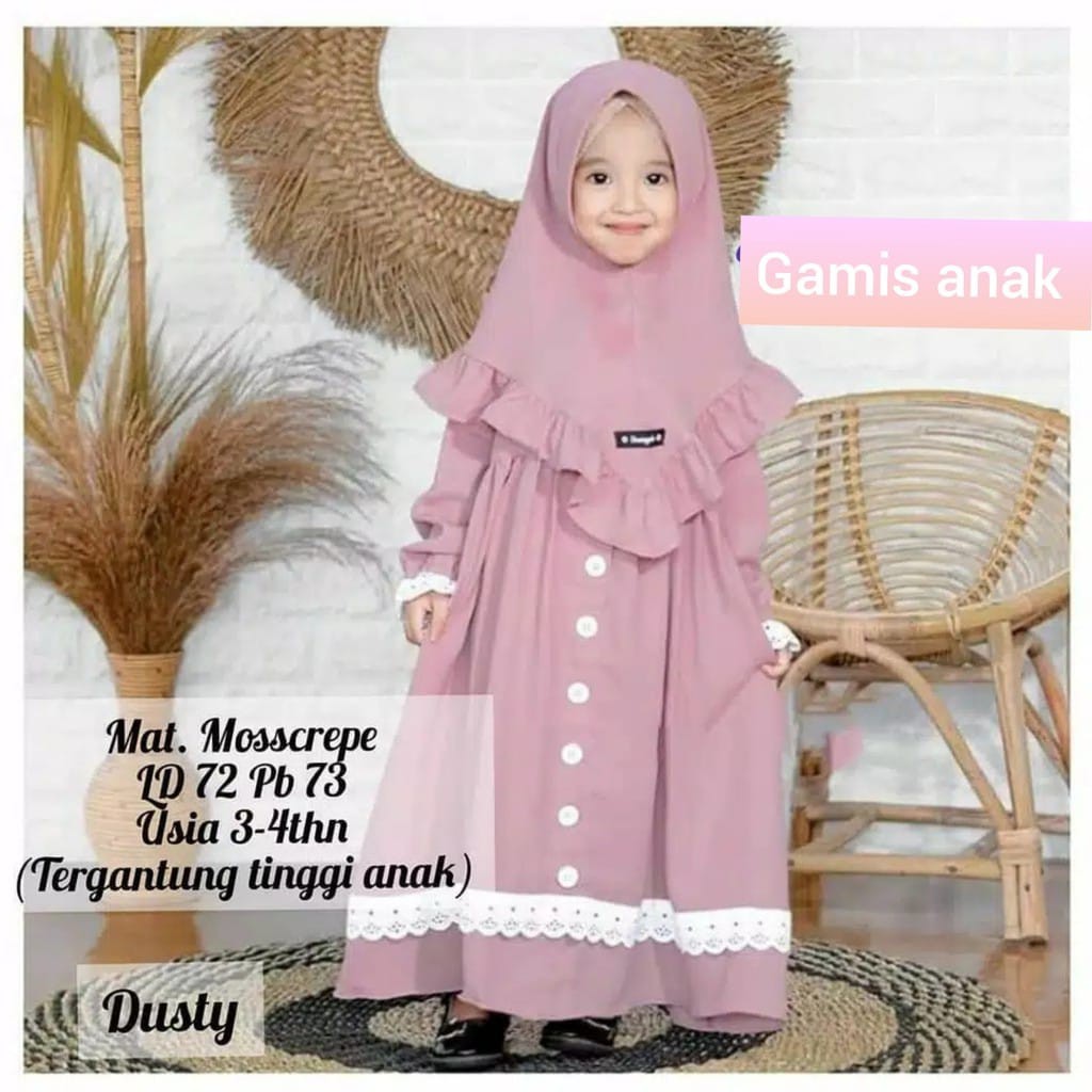 Gamis For Girls MODEL N Dannis KIDS, GAMIS For Children Ages 1-9 Years ...
